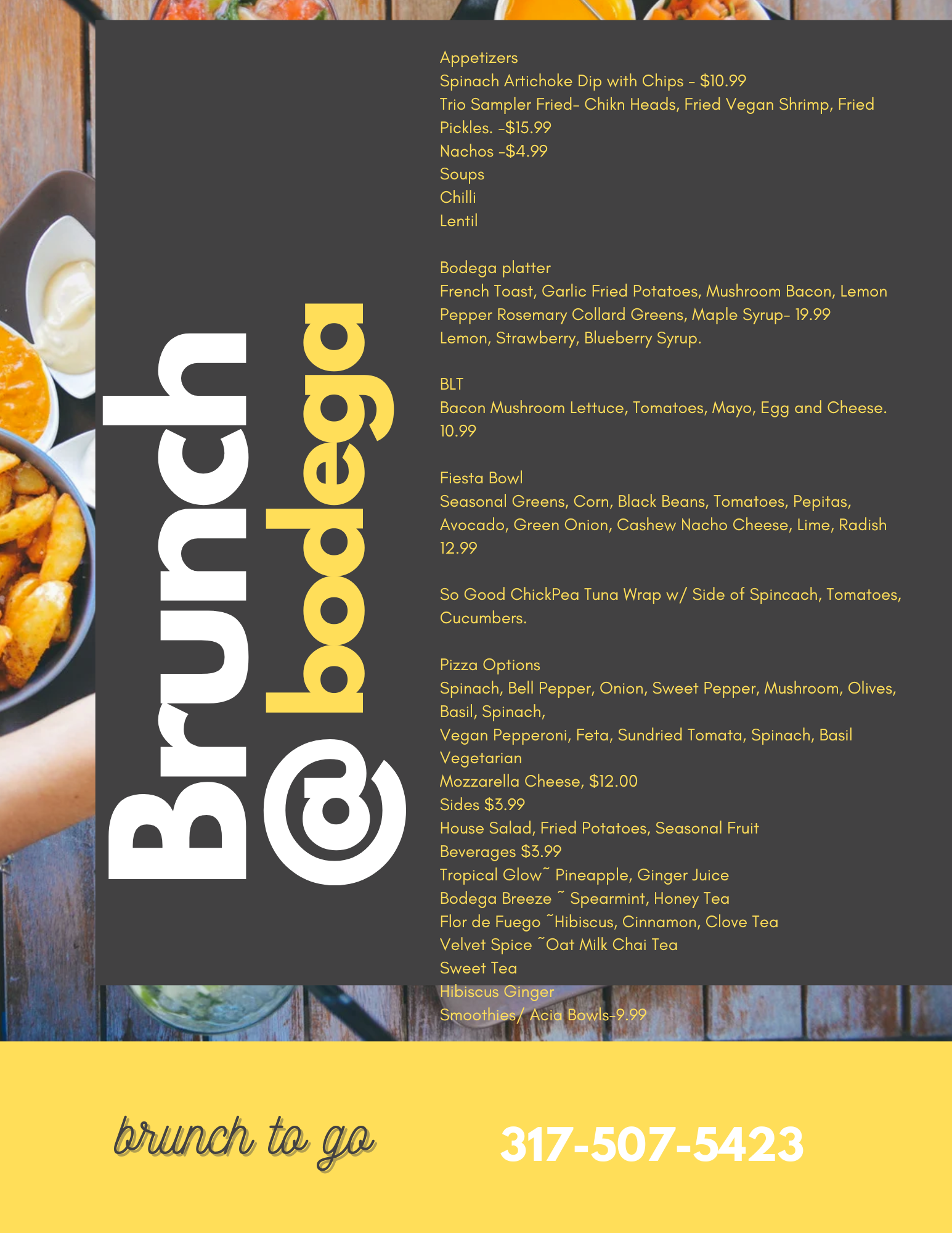 BRUNCH @THE BODEGA – Fevers Plant-Based Kitchen